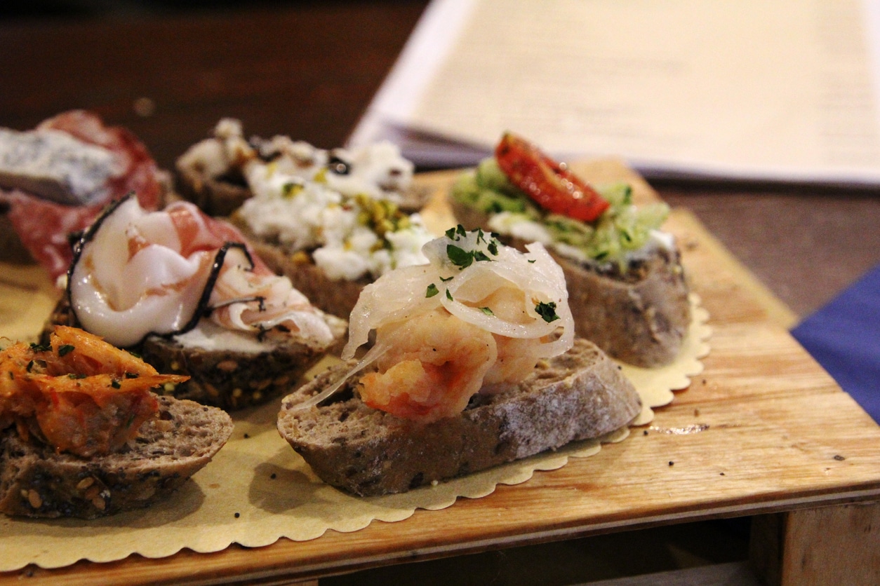 Cicchetti at Traditional Bacari - Venice, Italy - Cruising to Sunshine