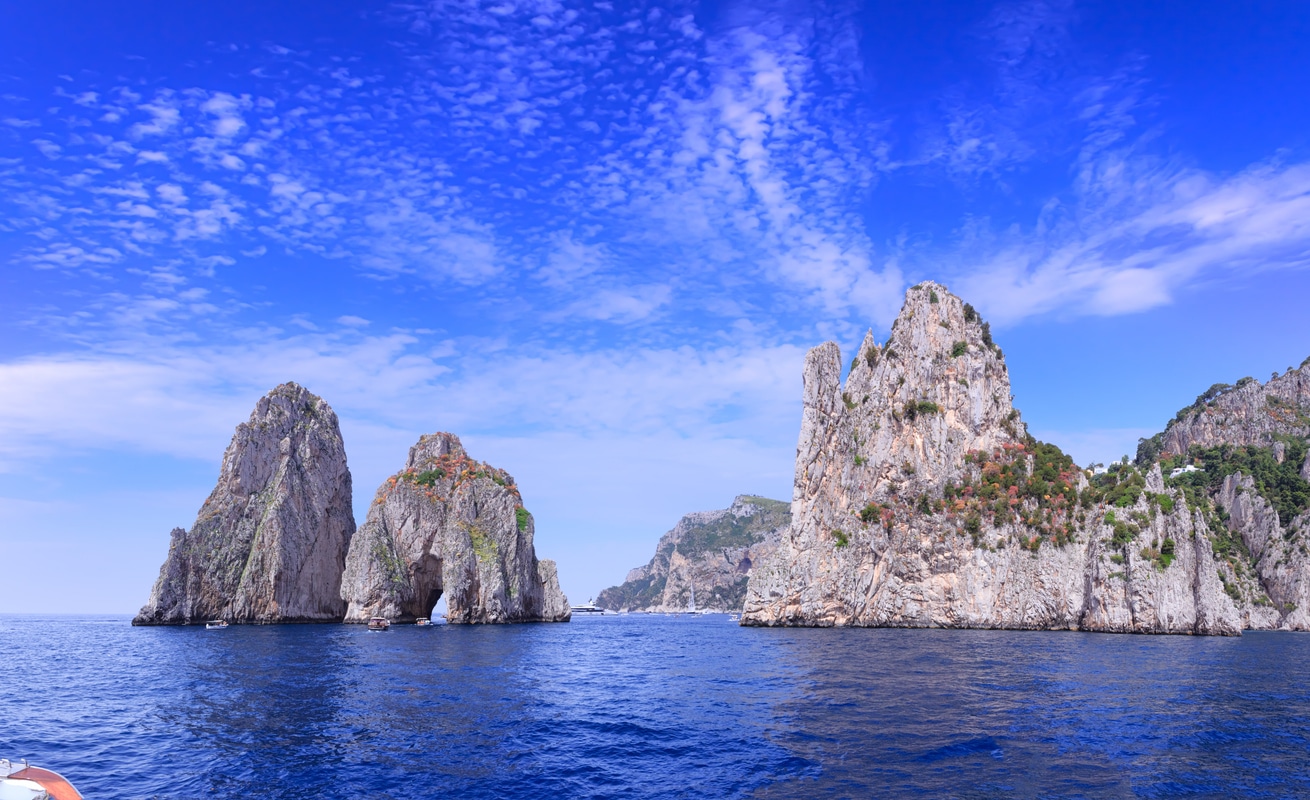 Faraglioni Rock Formations – Capri, Italy - Cruising to Sunshine